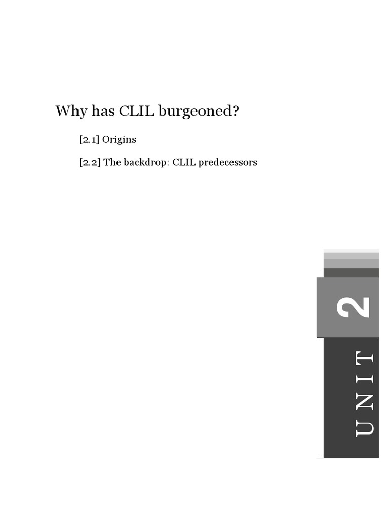 What Is CLIL - TOPIC 2 | PDF | Second Language | Multilingualism