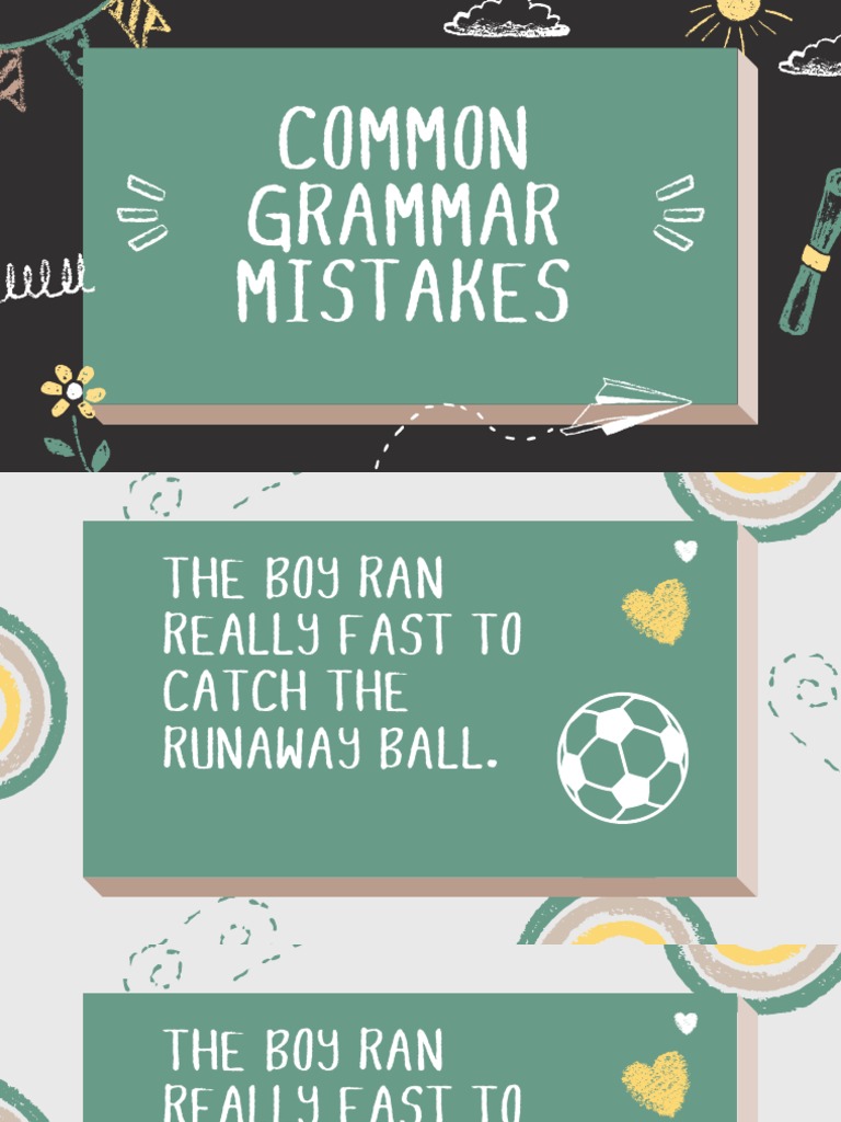 TAG Common Grammar Mistakes With Explanations | PDF | Language ...