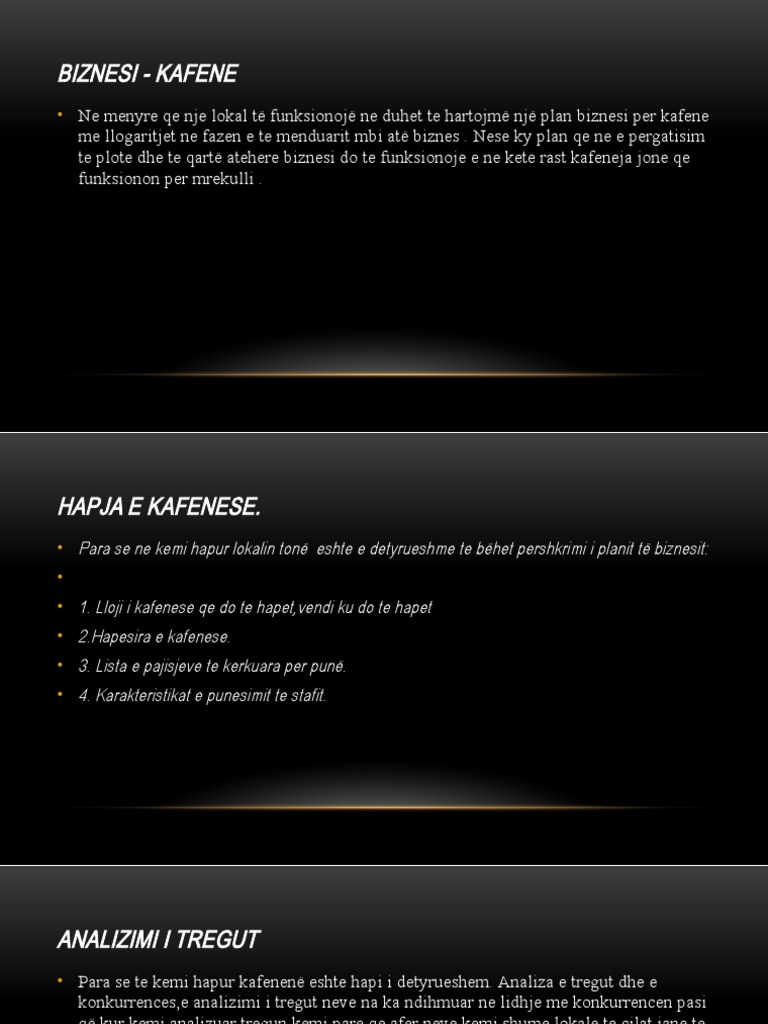 Biznesi - Kafene | PDF