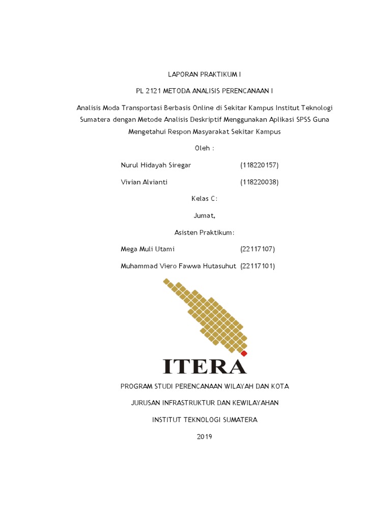 TRANSPORTASI ONLINE DI ITERA | PDF