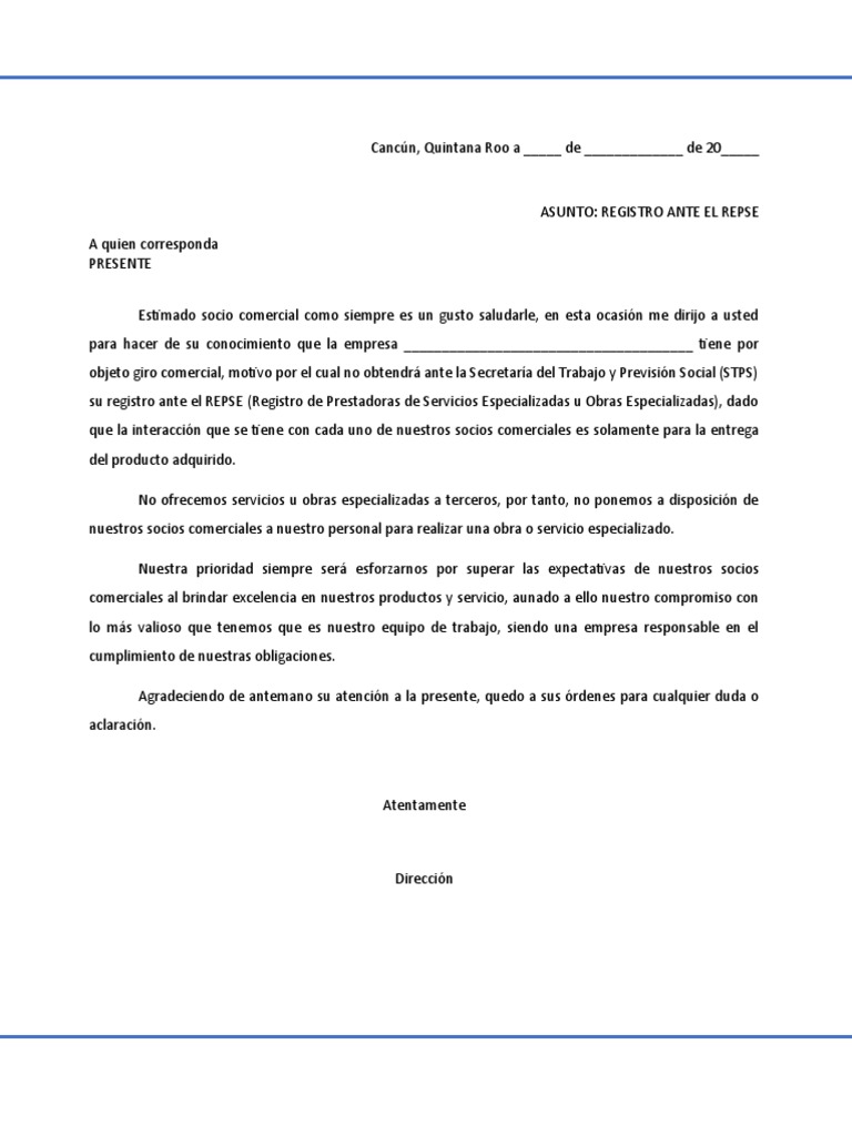 Registro Stps - Repse | PDF