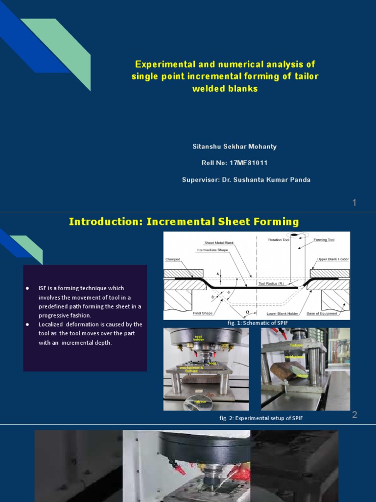 Incremental Forming in Tailor Welded Blanks | PDF | Sheet Metal | Welding