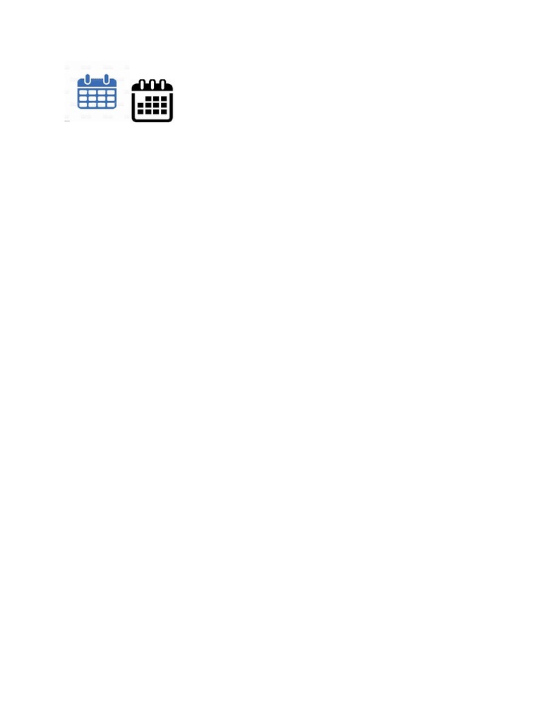 Symbole Calendrier Pour CV | PDF