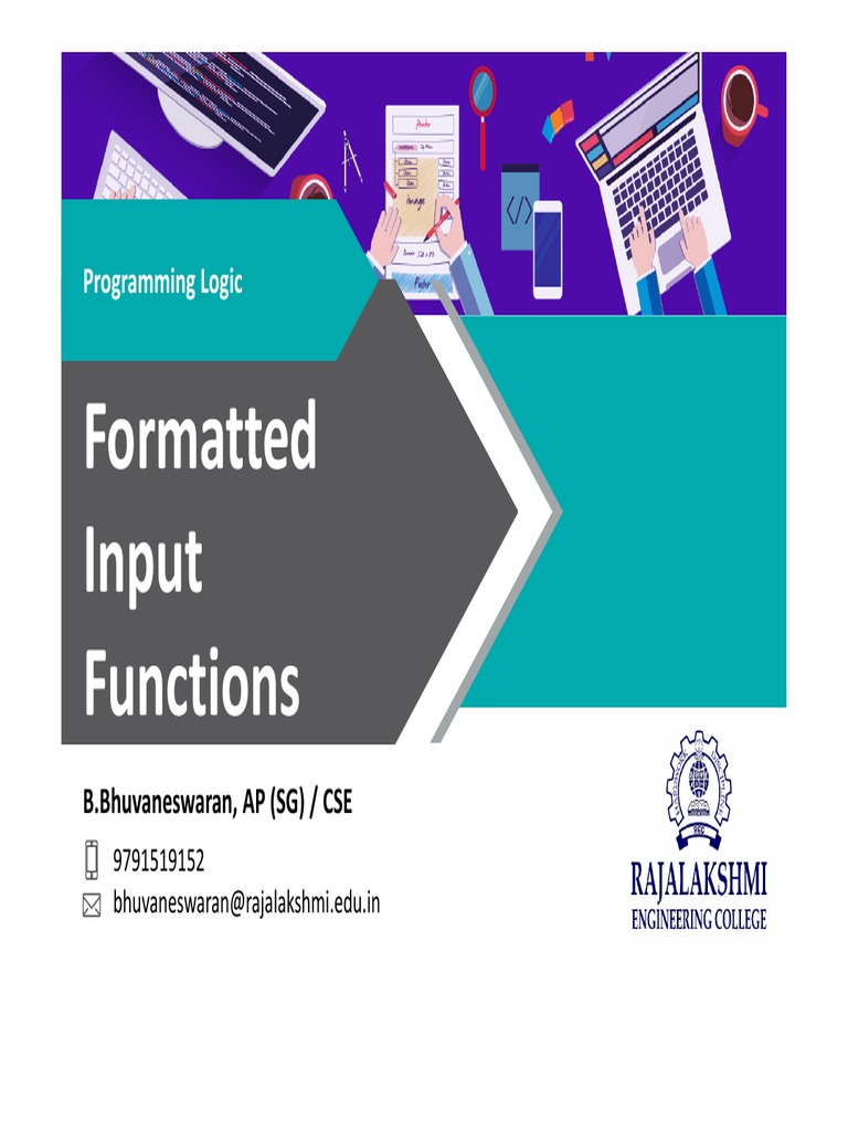 10 Formatted Input Functions Pdf Integer Computer Science Inputoutput