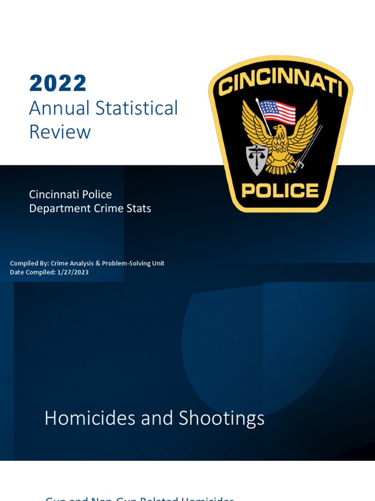 Cincinnati 2022 Crime Statistics | PDF | Violent Crime | Criminology