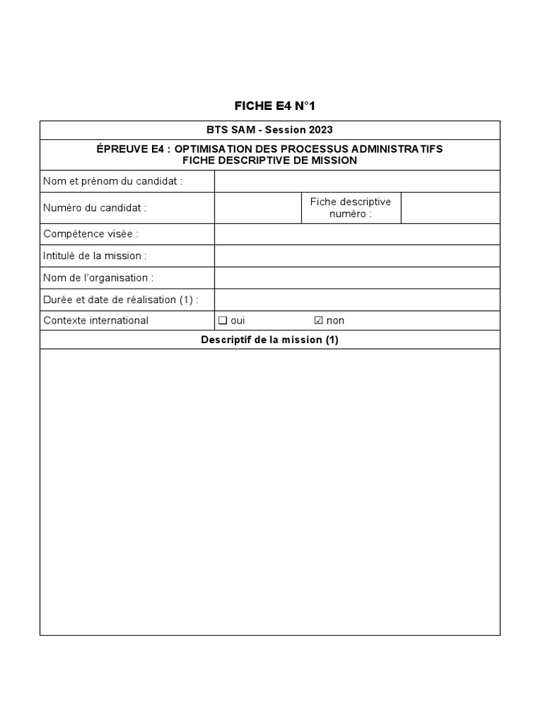 Epreuve E4 | PDF | Qualifications | Niveaux d'enseignement