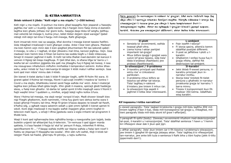 Kitba Narrattiva | PDF