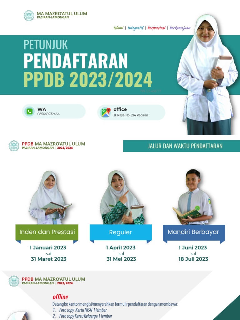 Petunjuk PPDB ALMAZ 2023 Sip | PDF