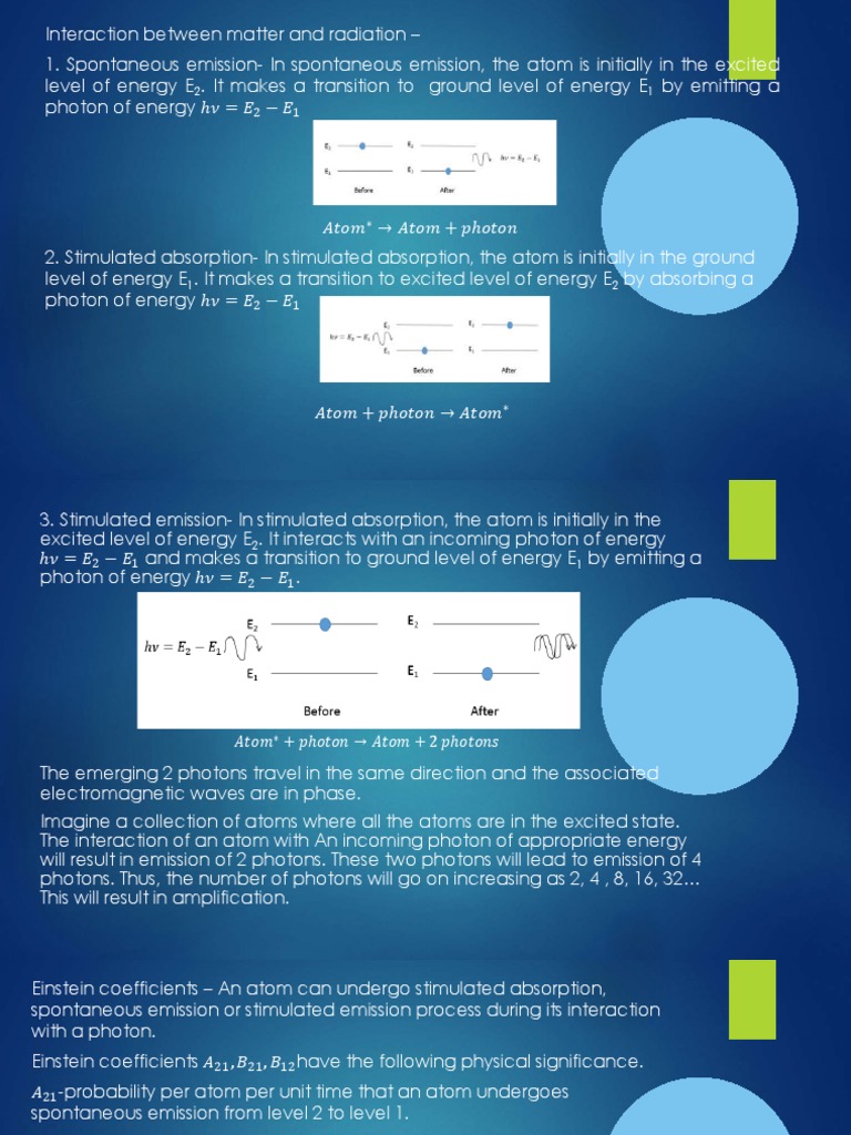 Laser and Optical Fiber Slides | PDF | Laser | Spectral Line
