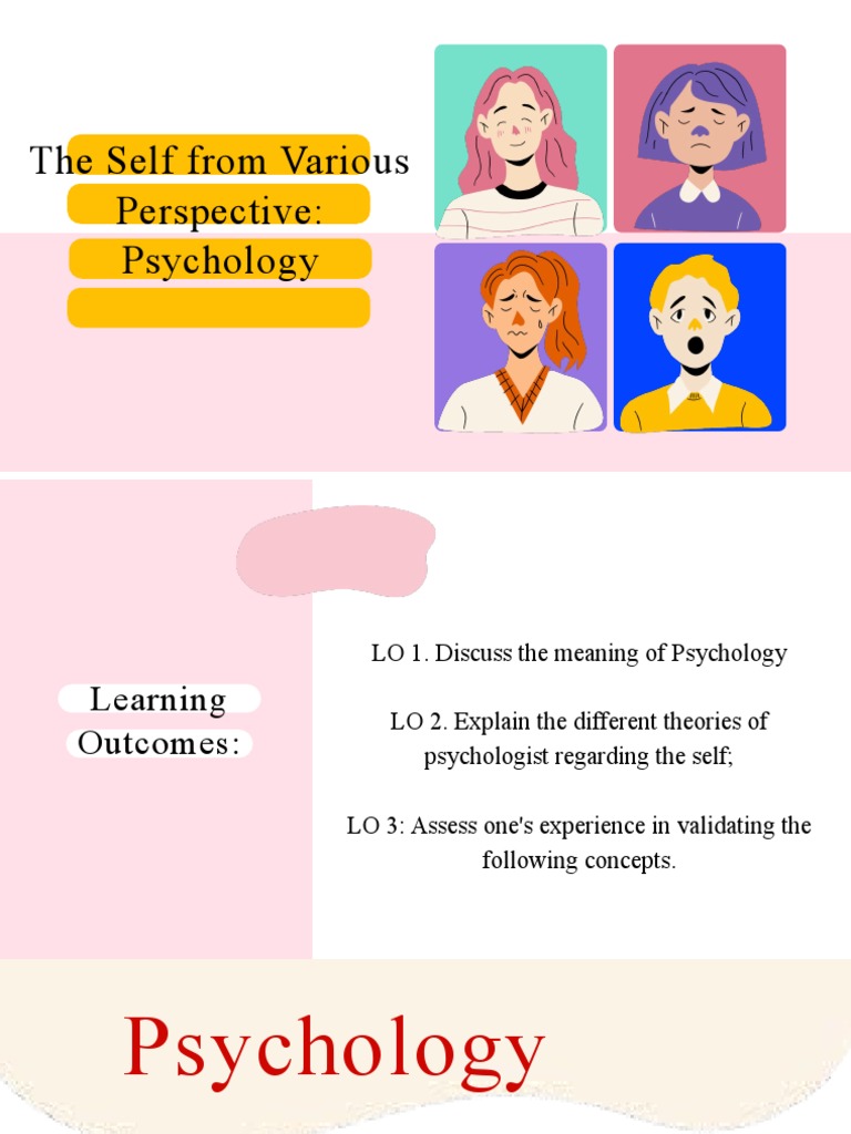 The Self From Various Perspective Psychology | PDF | Self | Self Concept