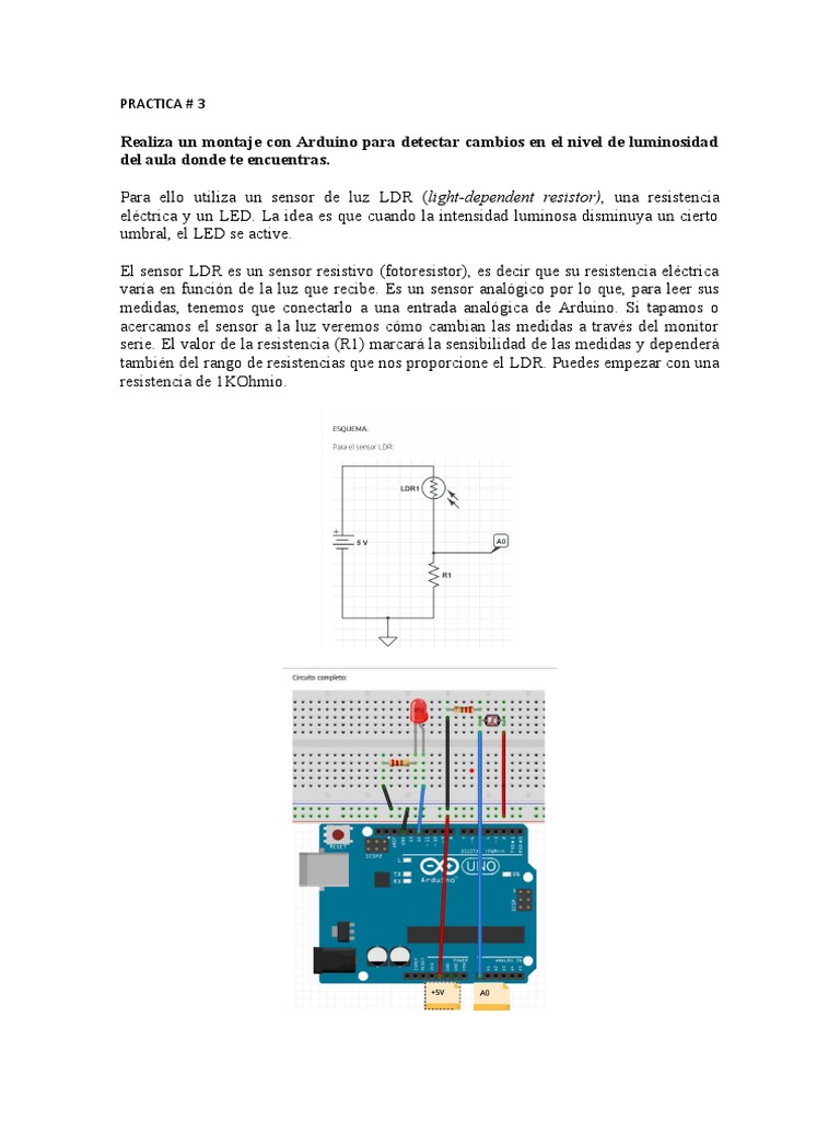 Práctica 3 Fotocelda | PDF