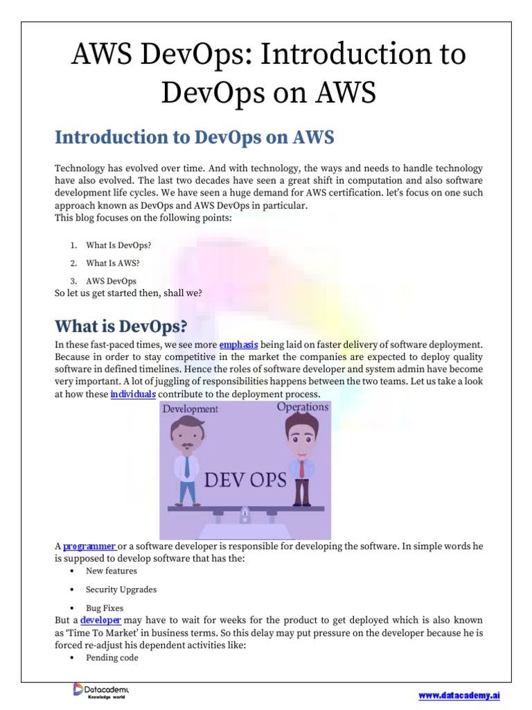 Aws Devops | PDF | Cloud Computing | Amazon Web Services