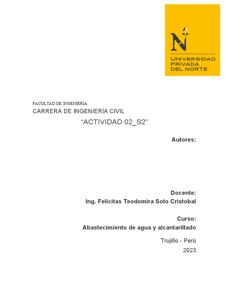 Actividad 02 - S2 | PDF | Agua