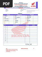 1 Contoh Nota Bengkel Motor | PDF