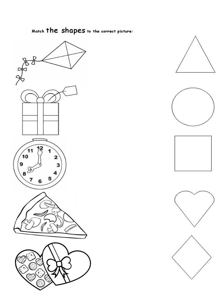 Match The Shapes To The Correct Picture | PDF