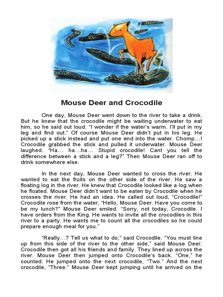 Mouse Deer and Crocodile | PDF
