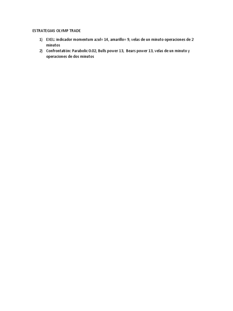 Estrategias Olymp Trade | PDF Estrategias Olymp Trade | PDF