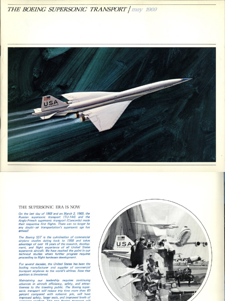 Boeing Supersonic Transport (SST) Brochure 1969 | PDF