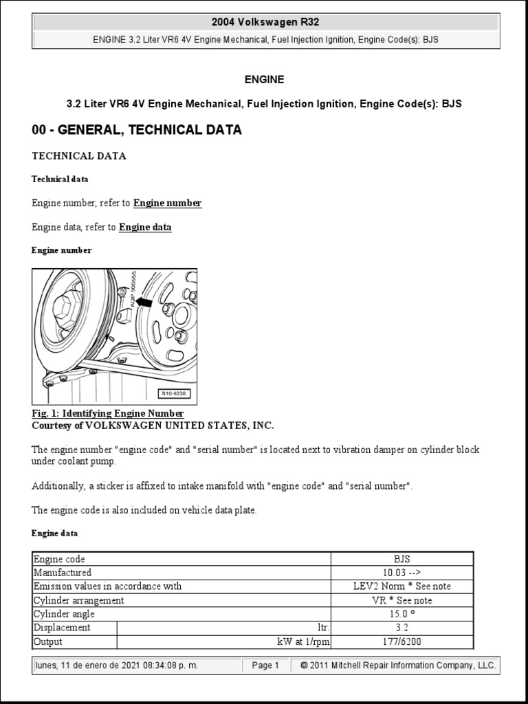 R32 Manual Armado de Motor | PDF | Engines | Screw