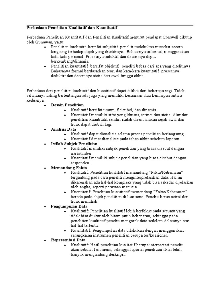 Perbedaan Penelitian Kualitatif Dan Kuantitatif | PDF | Komputer