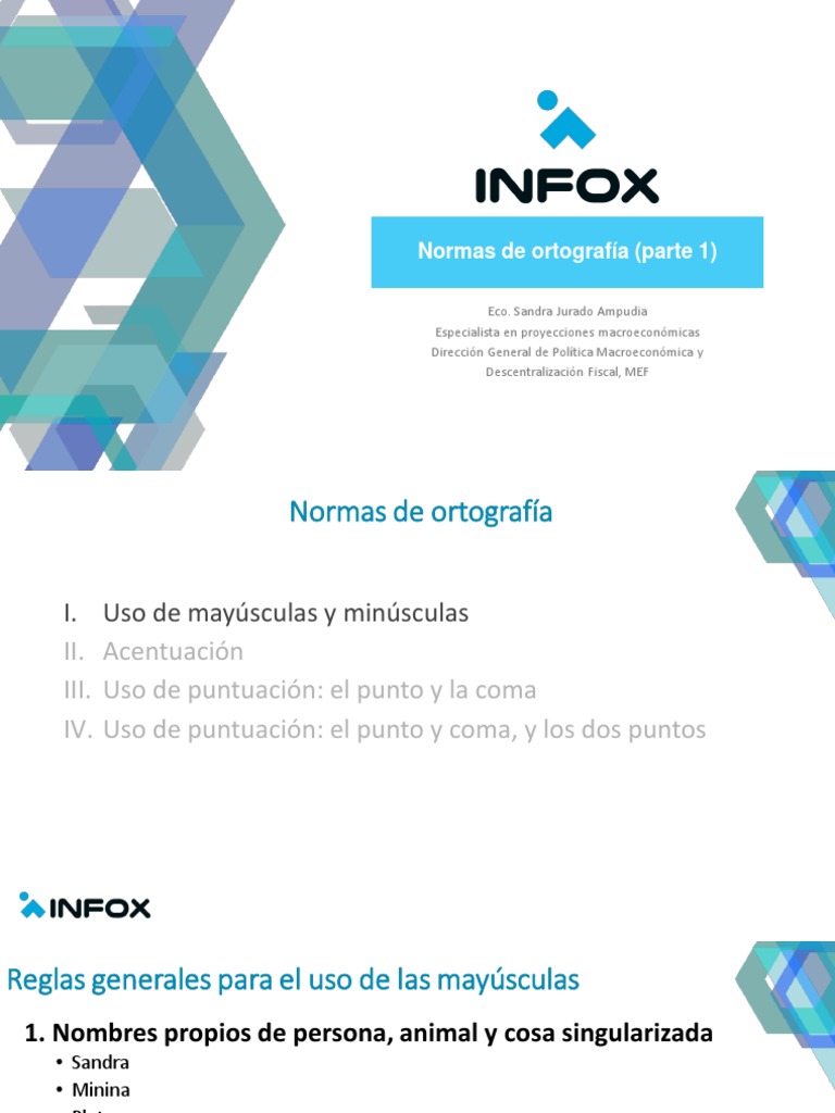 Normas Ortográficas: Mayúsculas y Acentuación | PDF | Gramática ...