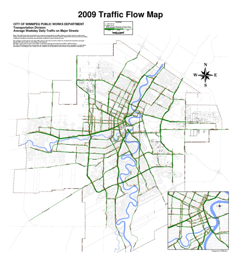 Winnipeg Traffic Flow Overview 2009 | PDF | Teaching Mathematics | Road ...