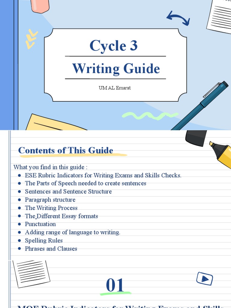 Writing Guide: Essential Skills for MOE Exams | PDF | Pronoun | Verb