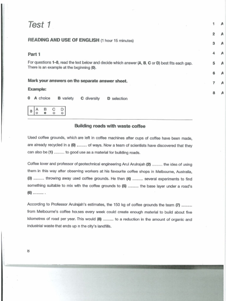 Reading FCE Mock Exam 2022 | PDF