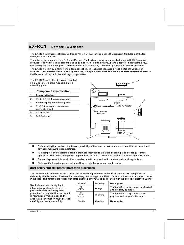 EX-RC1_SPEC_05-08 | PDF | Programmable Logic Controller | Electrical Wiring