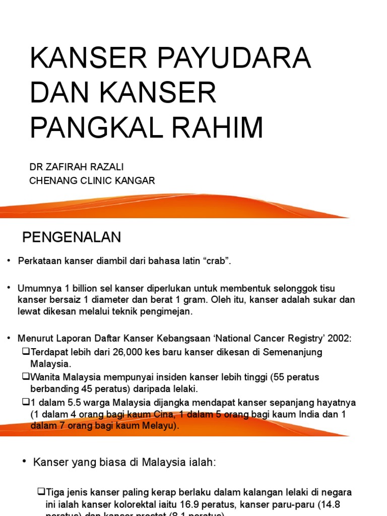 Kanser Payudara Dan Kanser Rahim | PDF