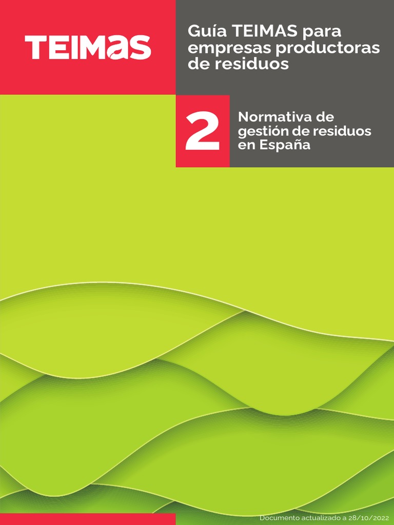 Guía TEIMAS: Normativa de Residuos 2022 | PDF | Residuos | Gestión de ...