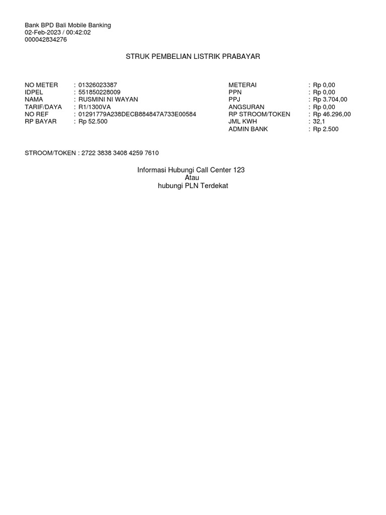 Struk 000042834276 | PDF