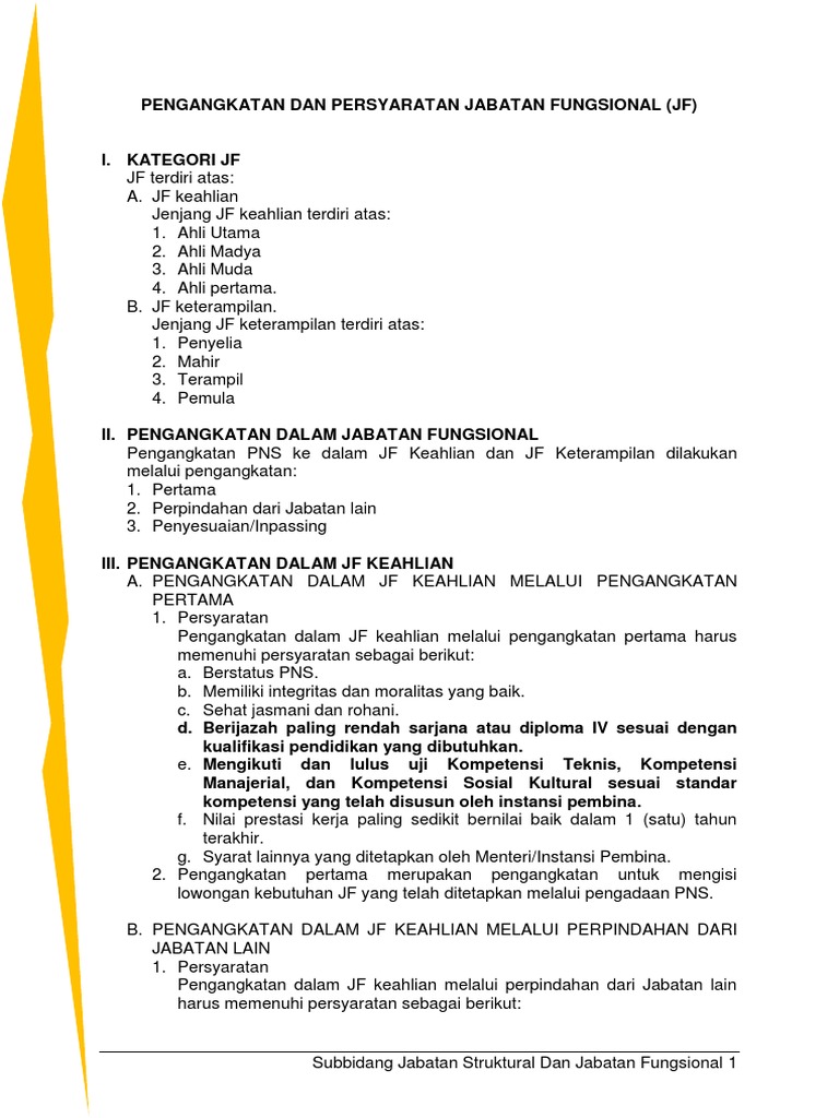 Pengangkatan Jabatan Fungsional PNS | PDF