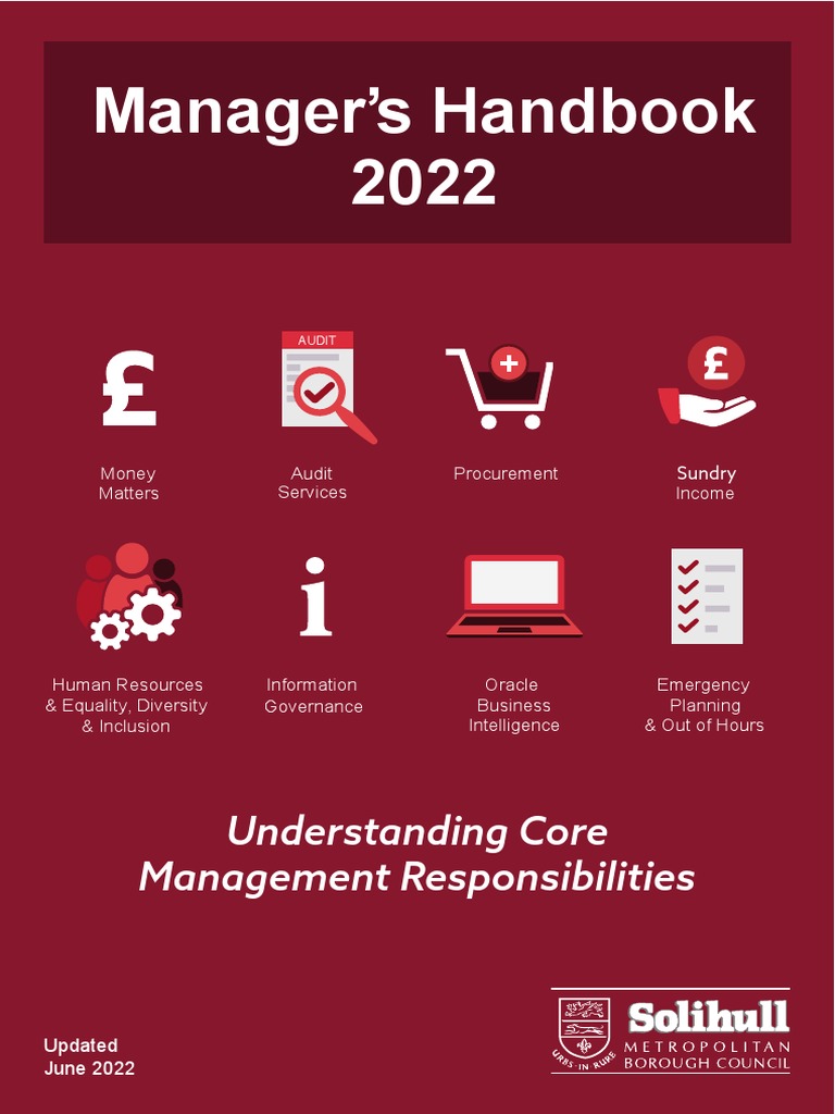 Managers Handbook | PDF | Occupational Safety And Health | Risk Management