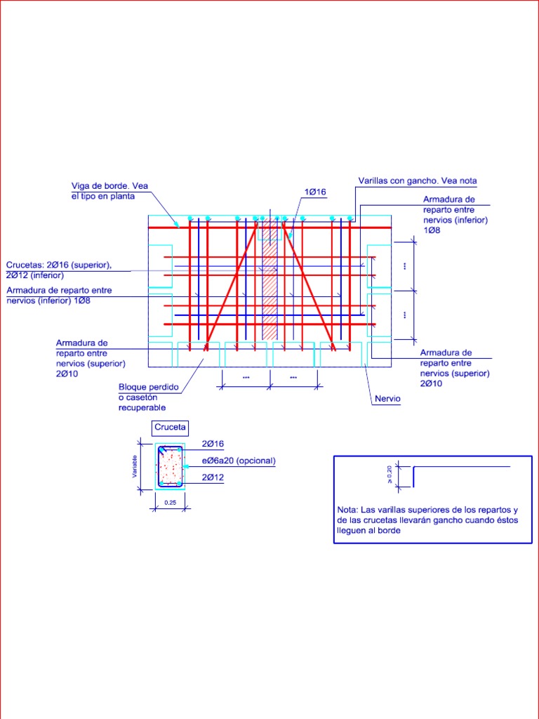 Armadura Montaje de Abaco de Medianeria Con Columna de Hormigon ...