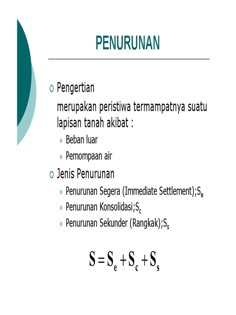 Lanjutan Materi Penurunan & Konsolidasi Pert. 4 (30 Maret 2020) | PDF