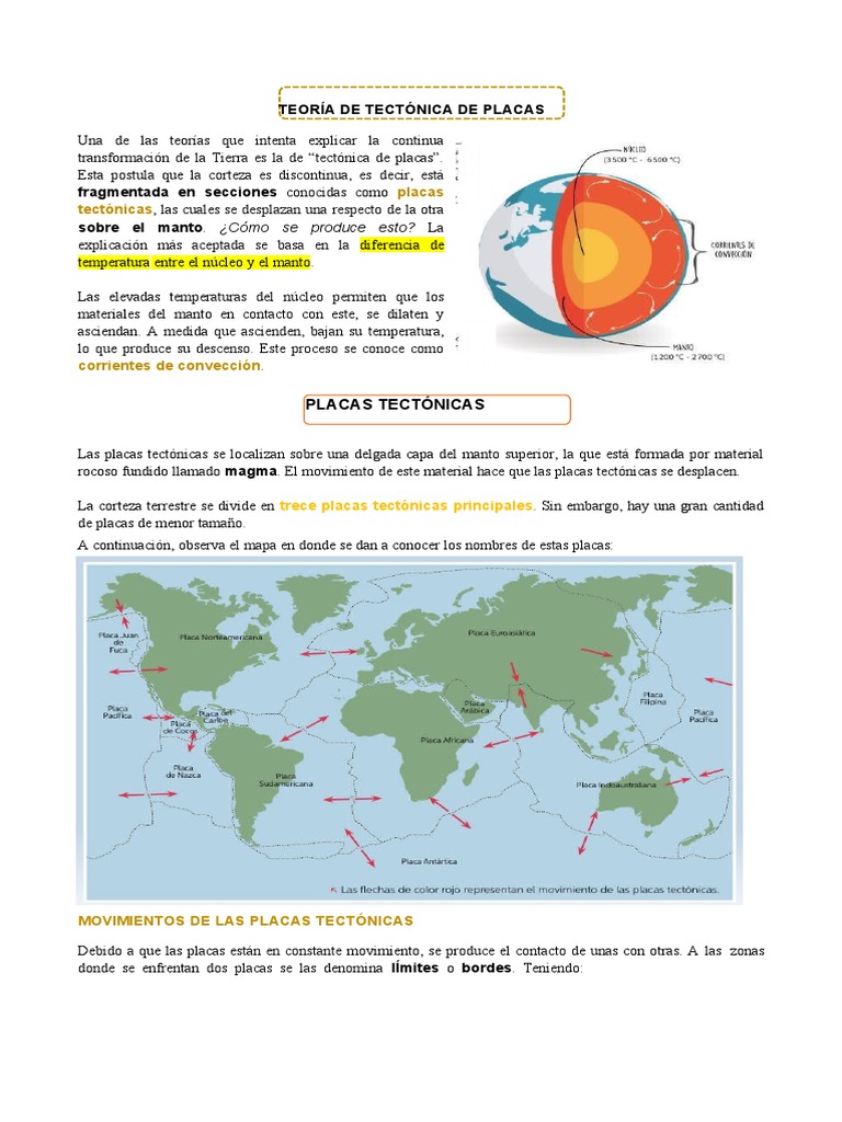 1 - Capas Tectónicas de La Tierra | PDF | Temblores | Placas tectónicas