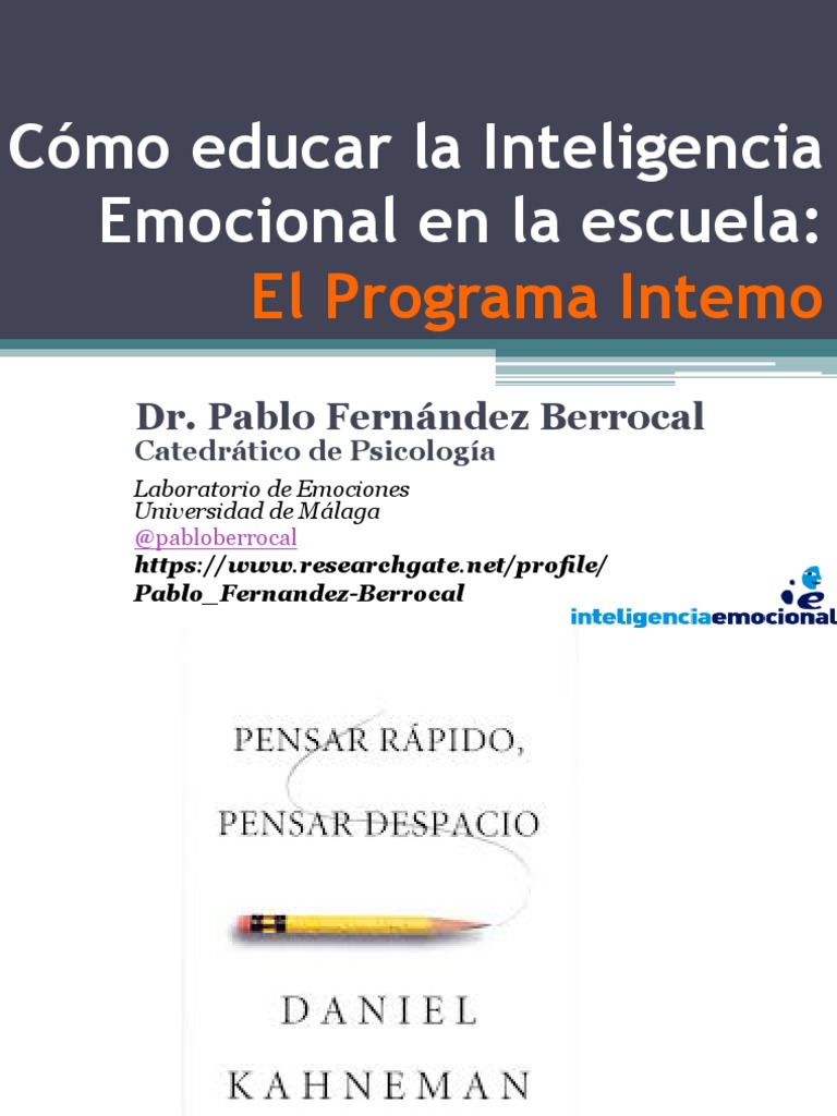 Programas Mejora IE Marzo2015 | PDF | Las emociones | Inteligencia