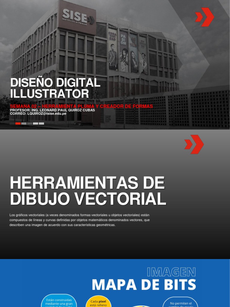 Semana 02 - Herramienta Pluma y Creador de Formas | PDF | Vector Euclidiano | Curva