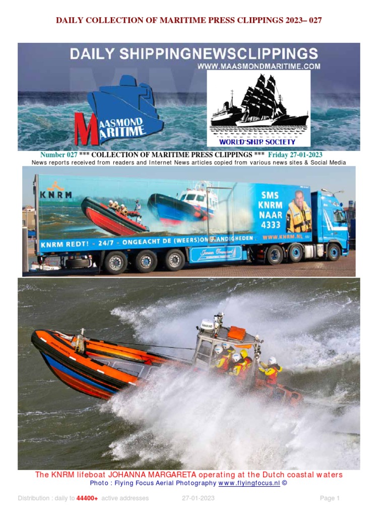 Collection of Maritime Press Clippings | PDF | Port | Ships