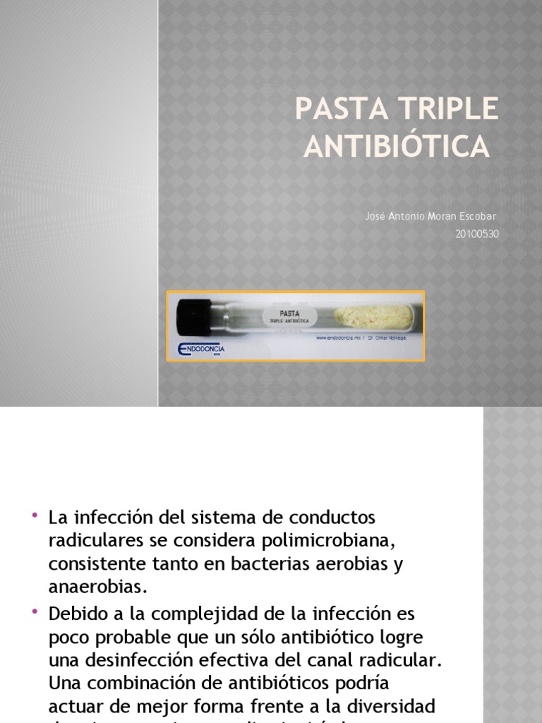 Pasta Triple Antibiótica | PDF