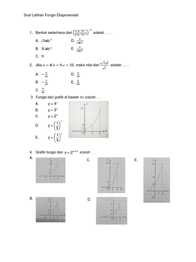 Soal L/Fungsi /F | PDF