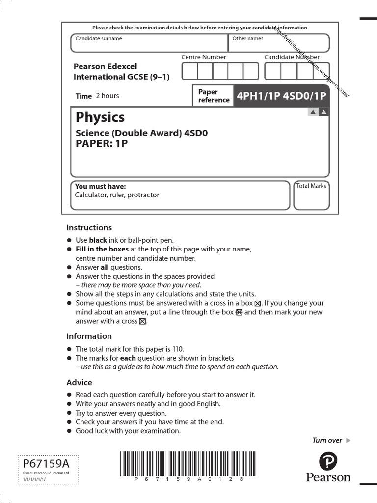 Physics Paper 1 Double Award-1 | PDF | Stars | Nuclear Chemistry