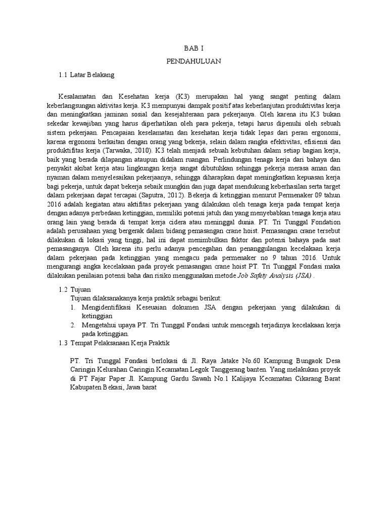 Laporan KP PT TTF | PDF