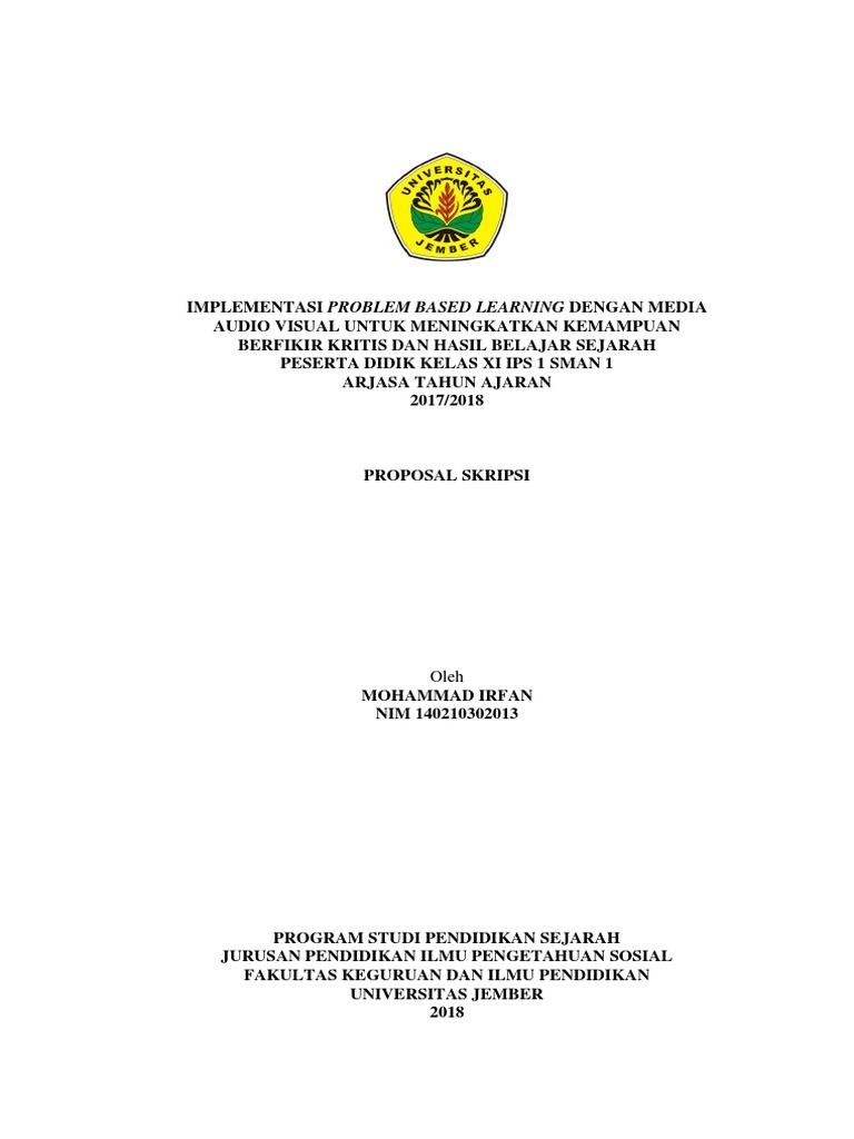 PBL Media Audio Visual untuk Sejarah | PDF