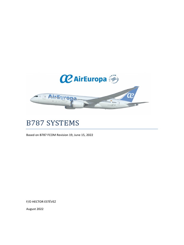 B787 Systems Overview and Manual | PDF | Door | Cockpit