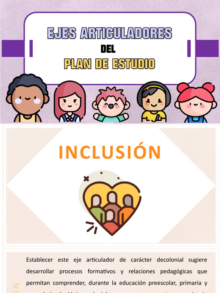 Ejes | PDF | Inclusión (Educación) | Igualdad de género