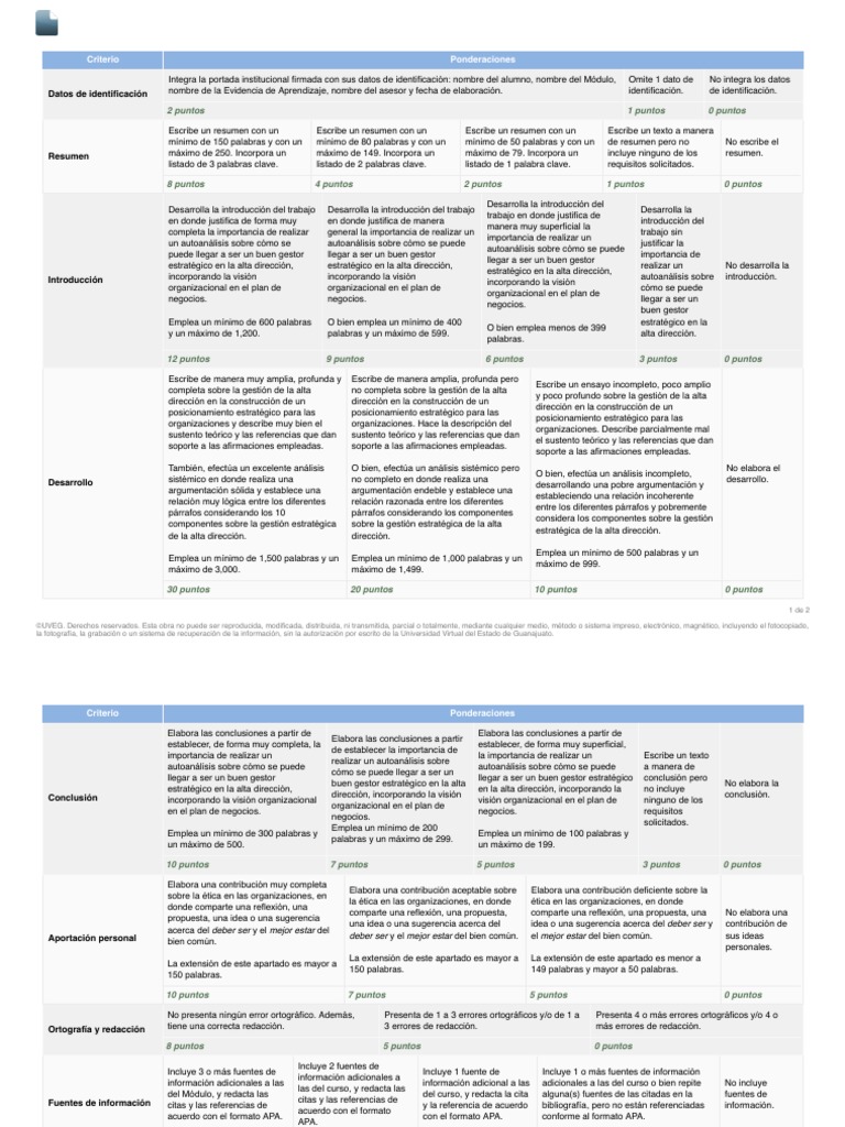 EA5 Rubrica v1... VRNTSF | PDF | Estilo apa
