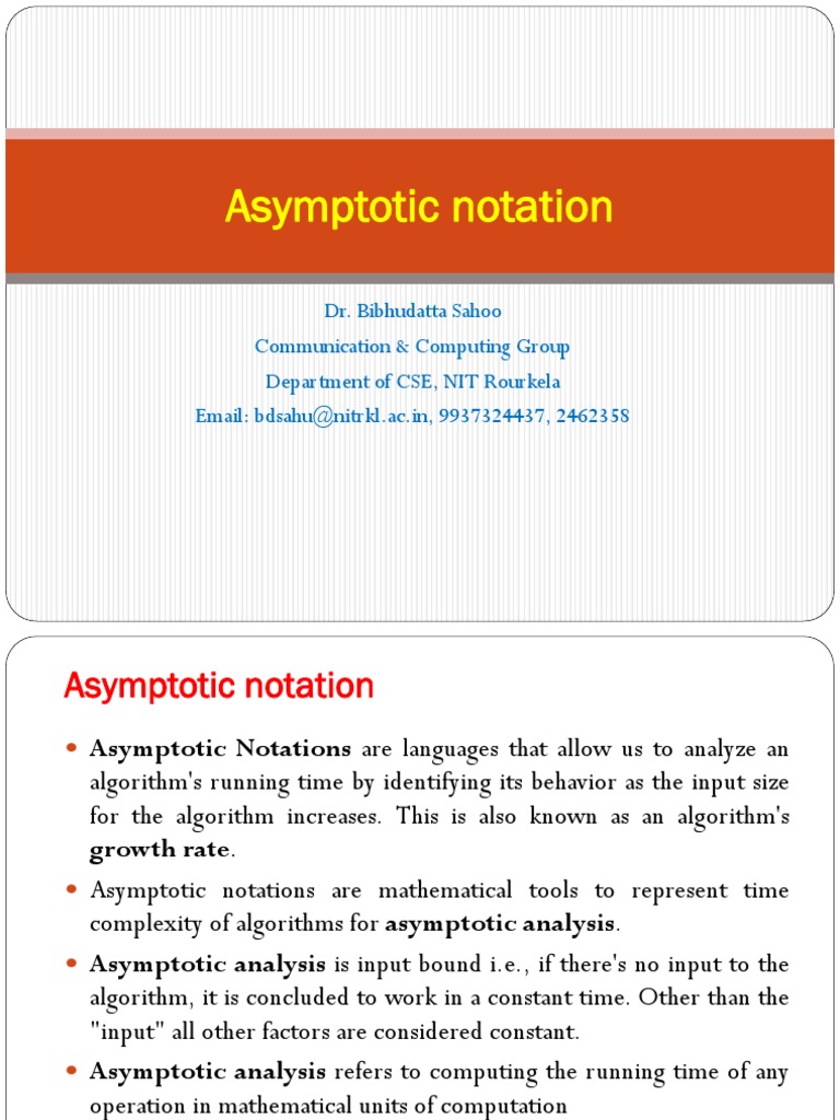 103 Assymptotic Notations | PDF | Time Complexity | Graph Theory