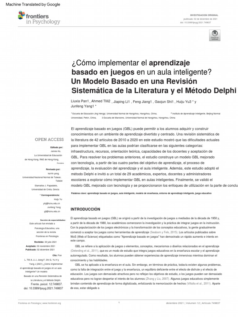 Pan How To Implement Game-Based Learning in A Smart Classroom ... Pan How To Implement Game-Based Learning in A Smart Classroom ...